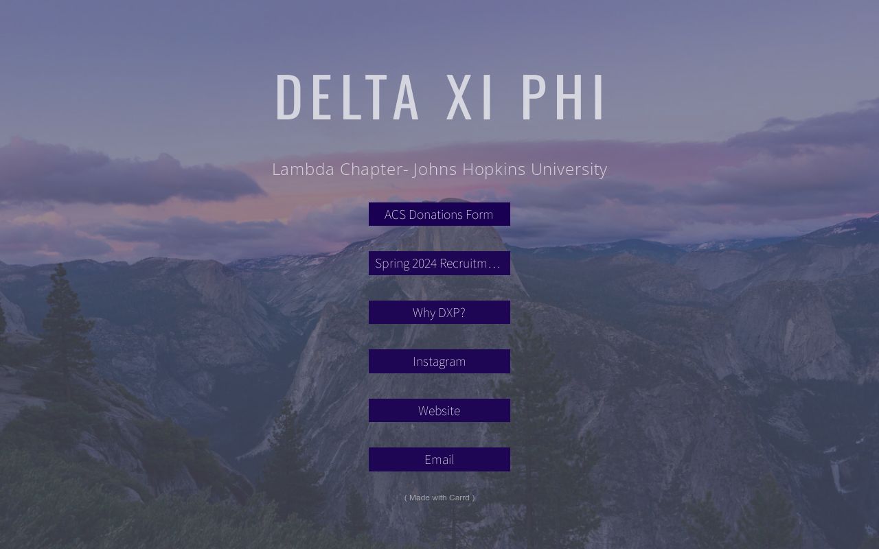Delta Xi Phi- JHU